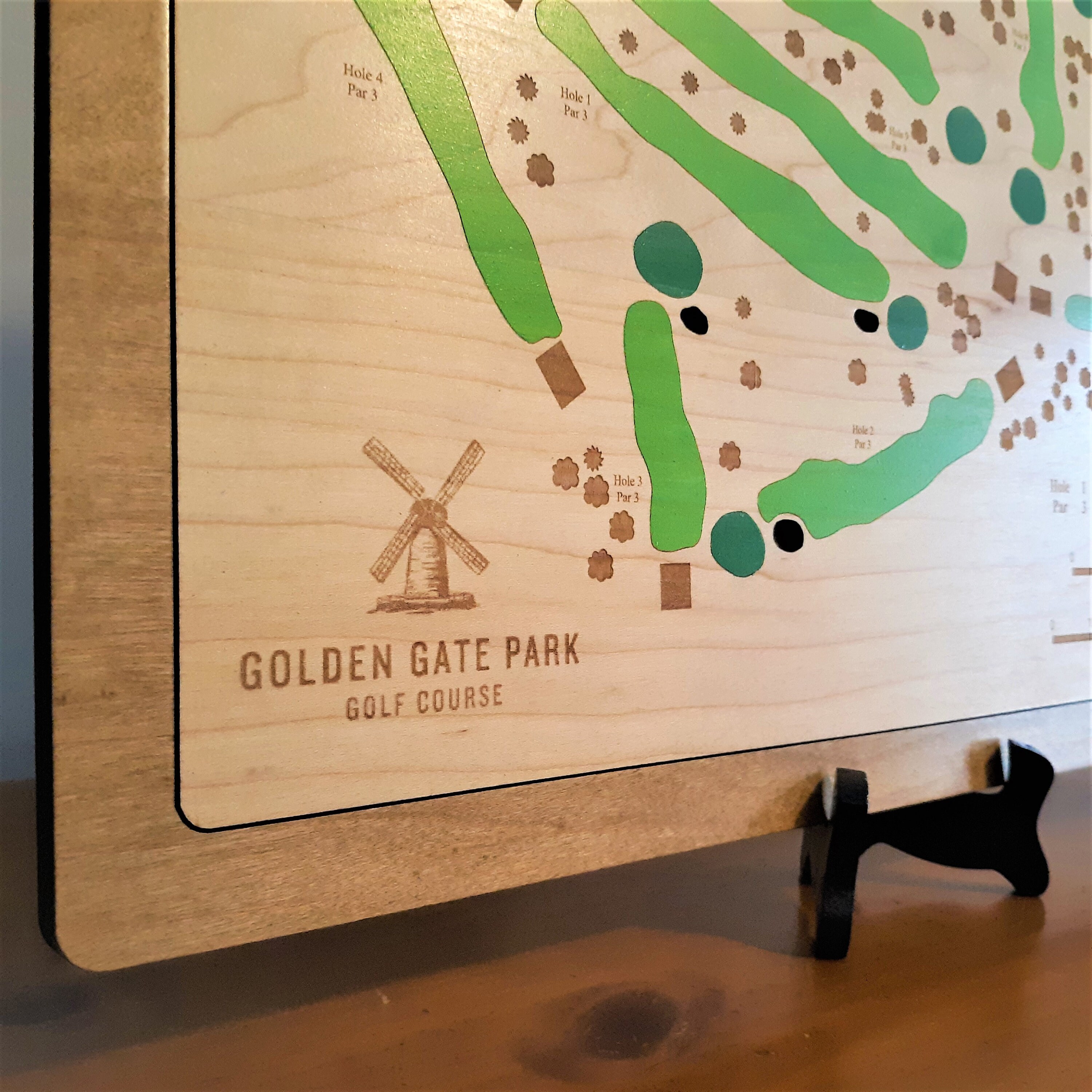 Custom Golf Course Art - Golden Gate - Etsy