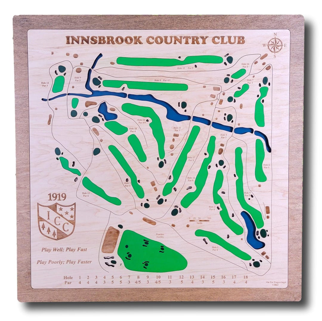 Custom Golf Course Art - Innsbrook - Etsy