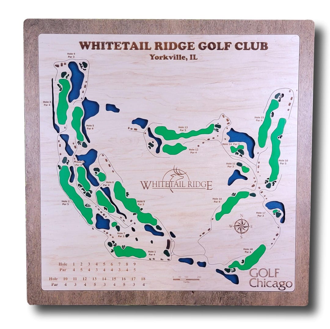 Custom Golf Course Art - Whitetail Ride - Etsy