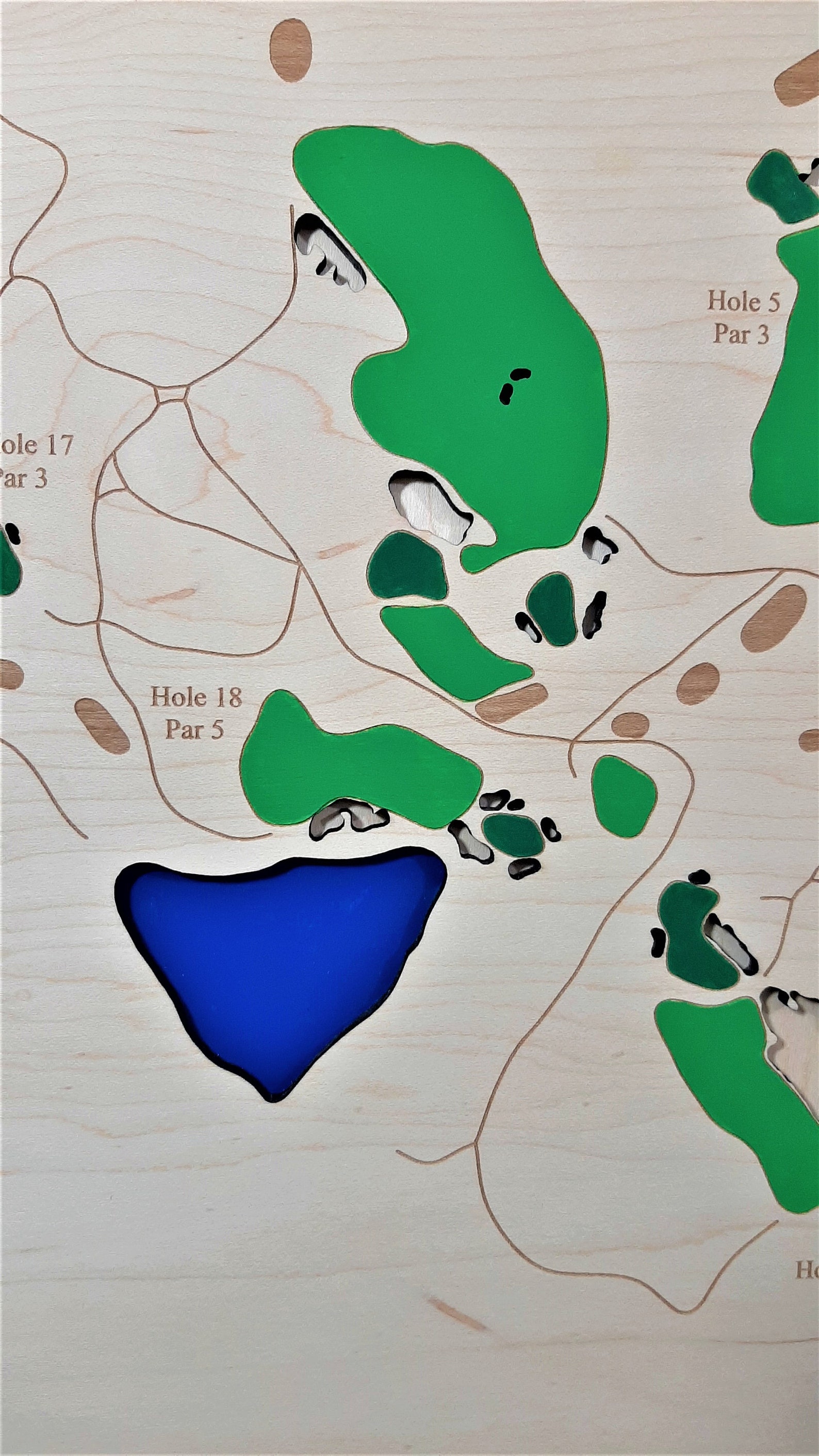 Custom Golf Course Art - Sand Valley 36" Tabletop - Etsy