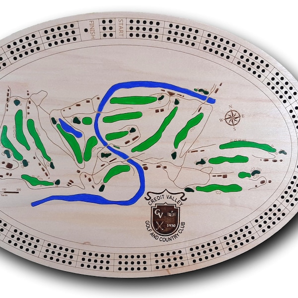 Golf Club Cribbage Board - Etsy