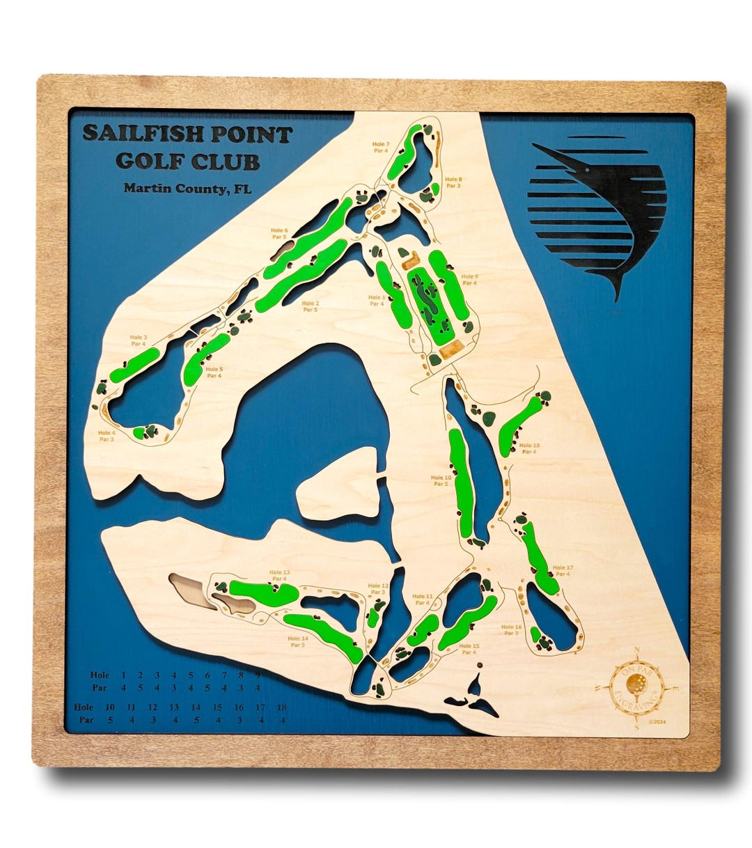 Custom Golf Course Art - Sailfish Point - Etsy