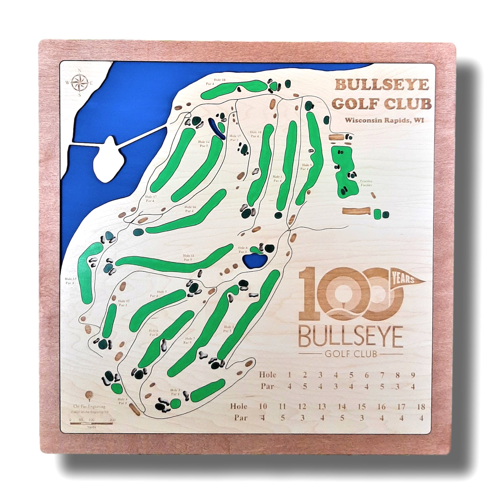 Custom Golf Course Art - Bullseye - Etsy