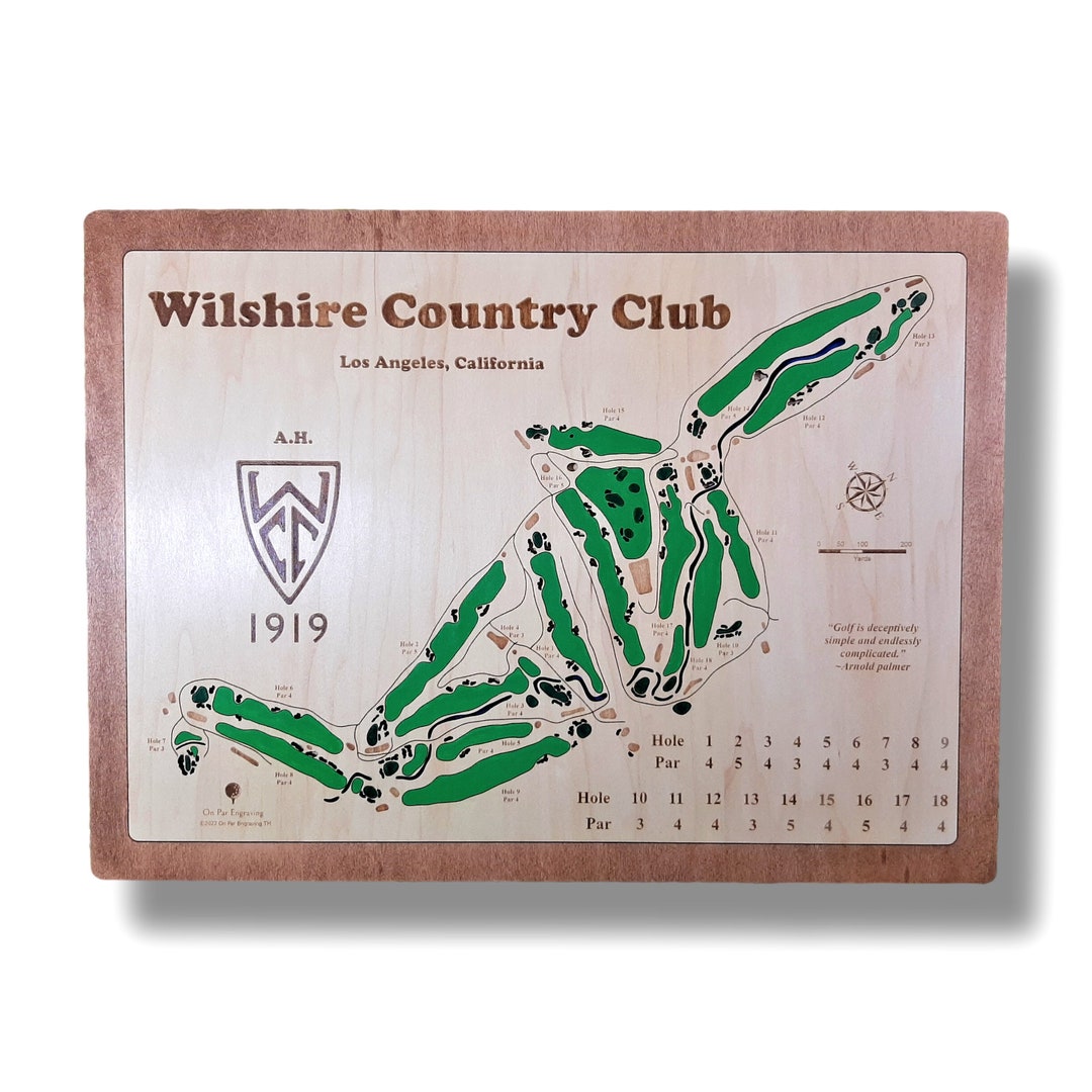 Custom Golf Course Art - Wilshire - Etsy
