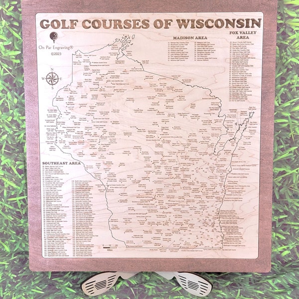 Golf Towel Map of Course - Etsy
