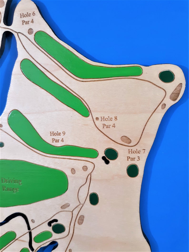 Custom Golf Course Art Bay Pointe - Etsy