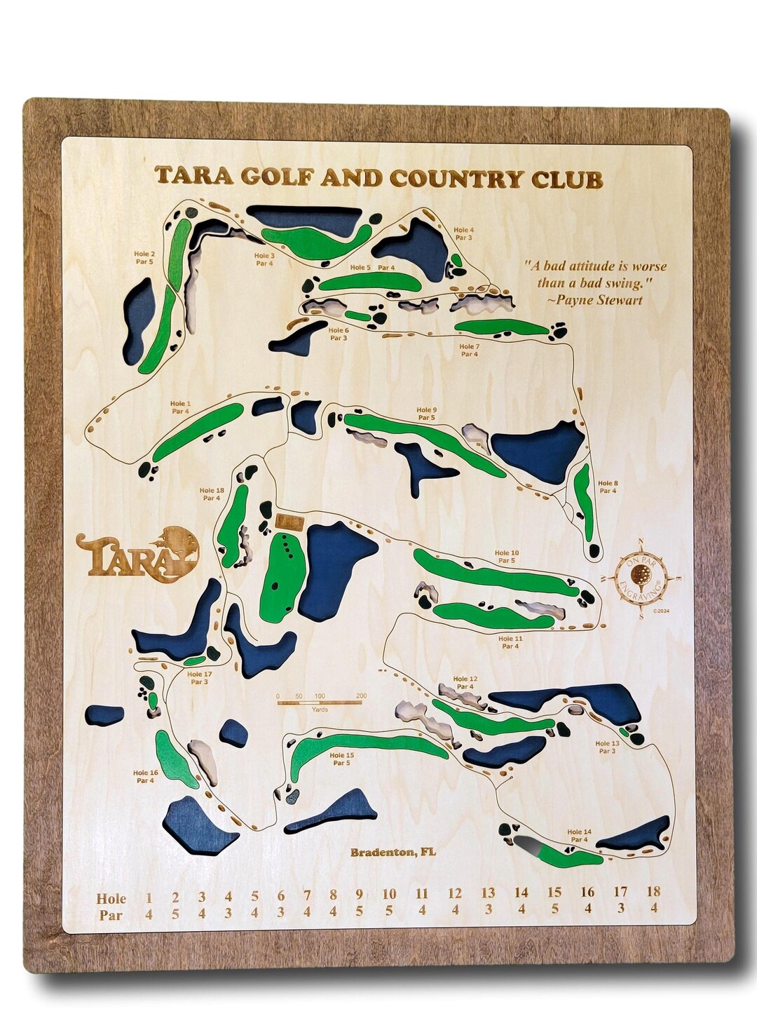 Custom Golf Course Art - Tara Golf and Country Club - Etsy