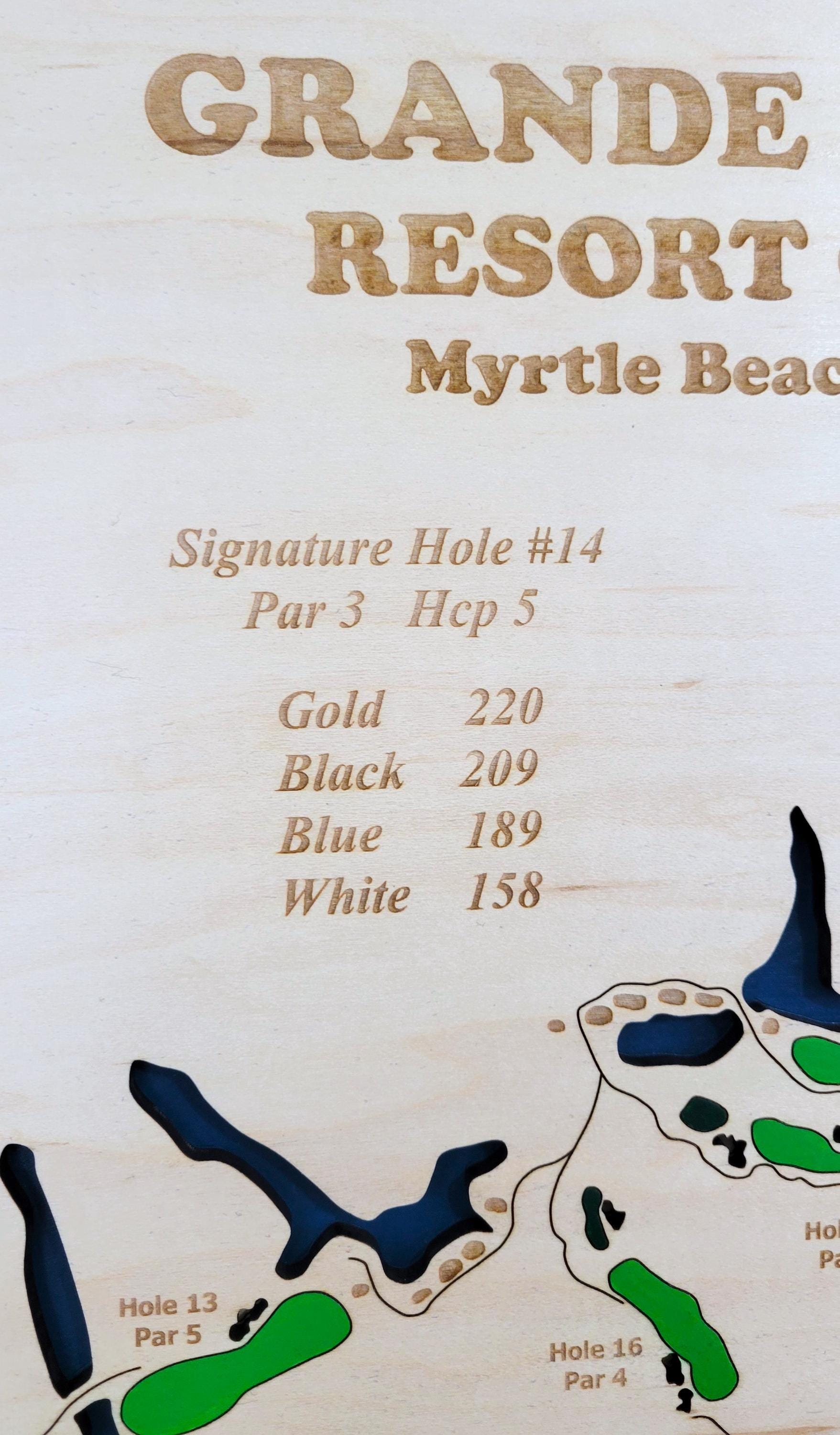 Custom Golf Course Art - Grande Dunes - Etsy