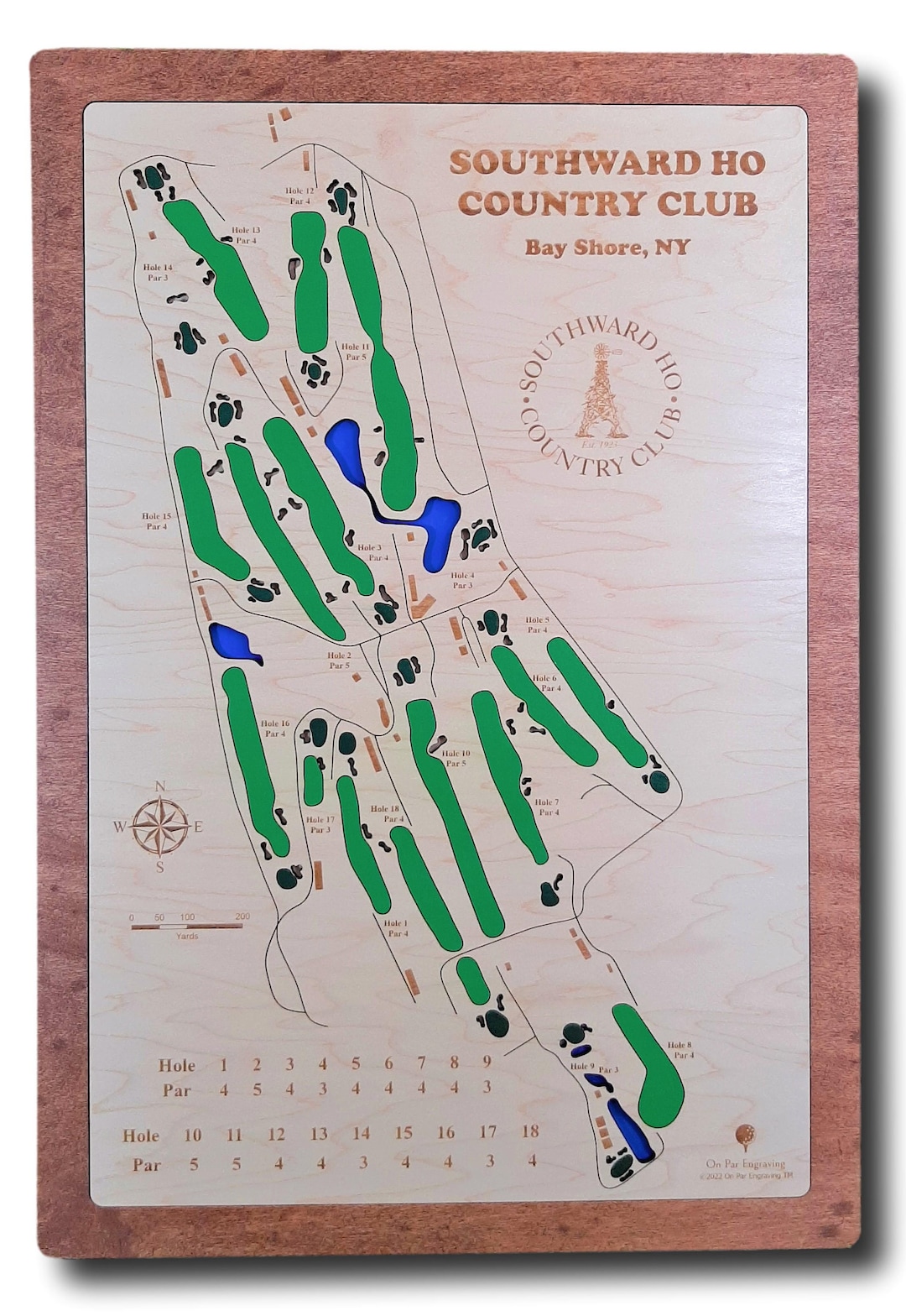 Custom Golf Course Art - Southward Ho - Etsy
