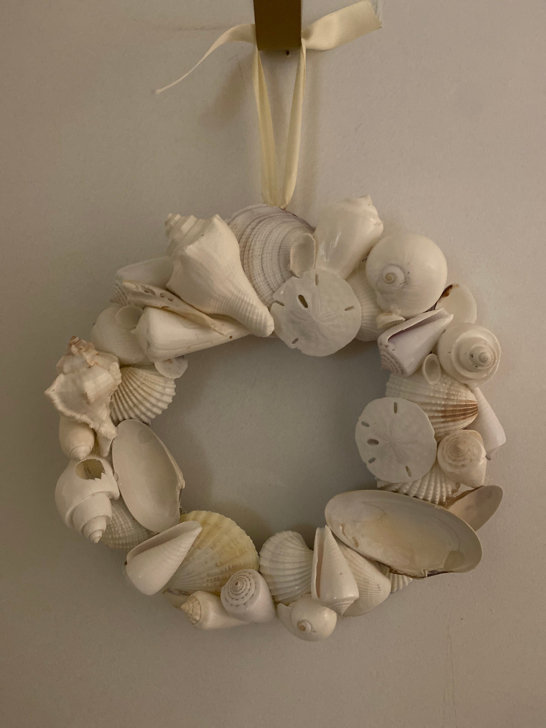 Beautiful 9 Small Wreath Coastal Shell Wreath Door Hanger - Etsy