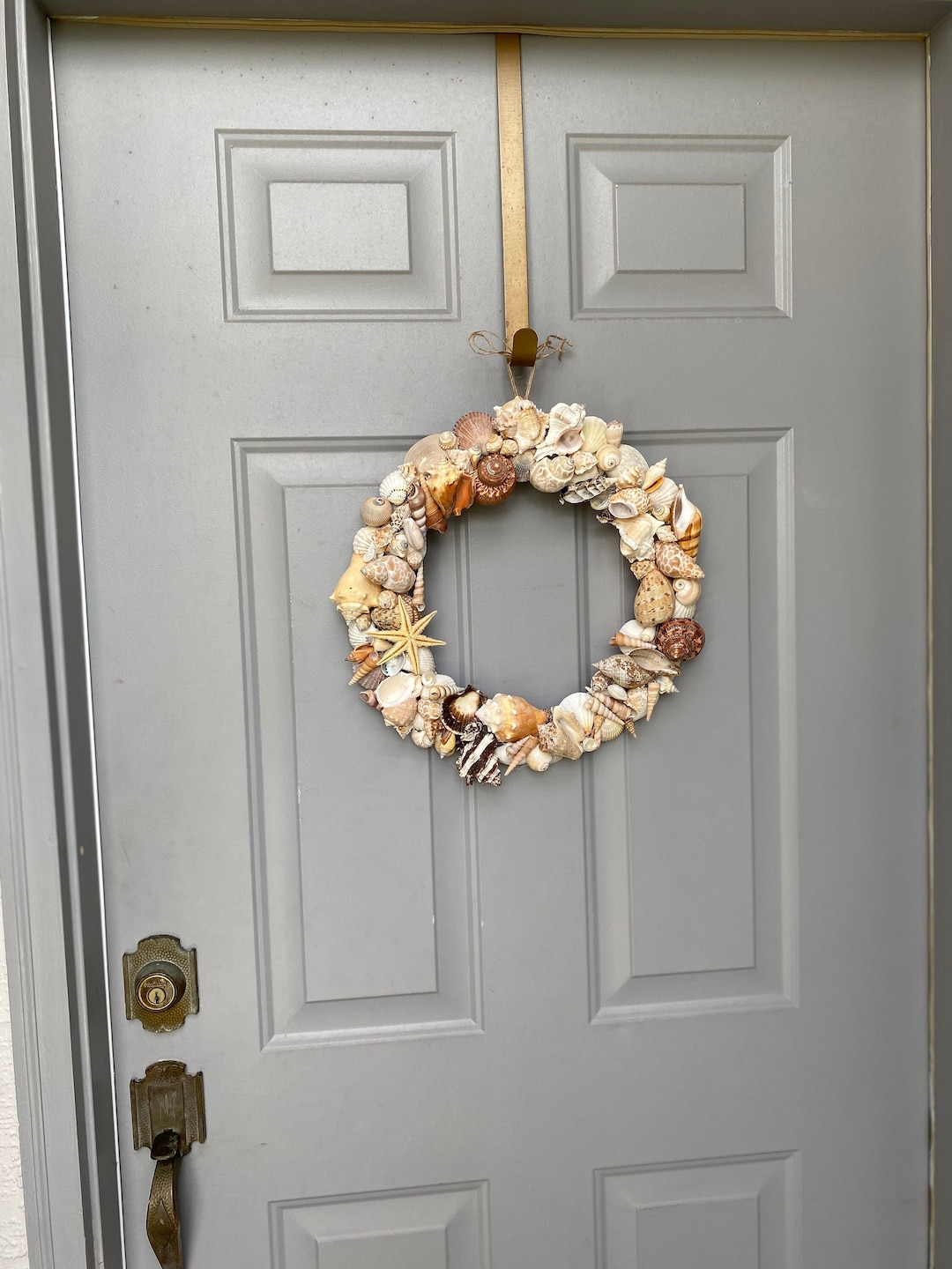 NEW Beautiful 16 Real Seashell Wreath Door Hanger This is a Larger ...