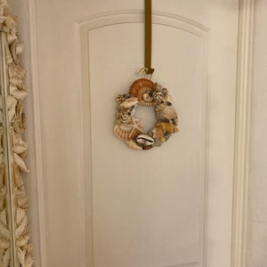 Beautiful 9 Real Seashell Wreath Door Hanger Perfect for Coastal ...