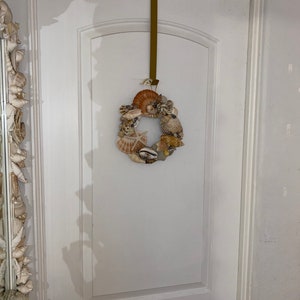 Beautiful 9 Real Seashell Wreath Door Hanger Perfect for Coastal ...