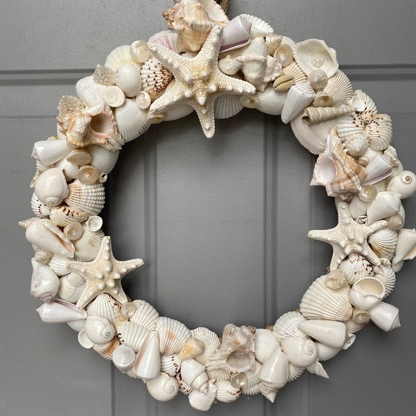 White Shell Wreath - Etsy