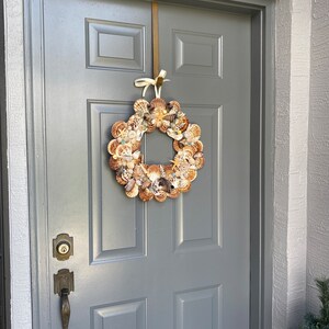 NEW 17 XL Beautiful Real Sea Shell Wreath Wall Hanger With Starfish ...