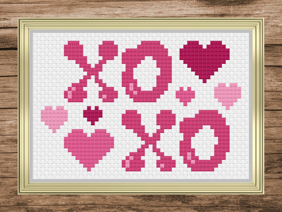 Valentine's Day Cross Stitch, Valentines Day Cross Stitch, Counted ...