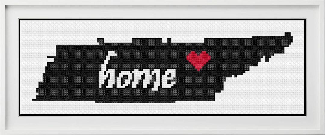 Tennessee Cross Stitch, Tennessee Cross Stitch Pattern, Tennessee ...