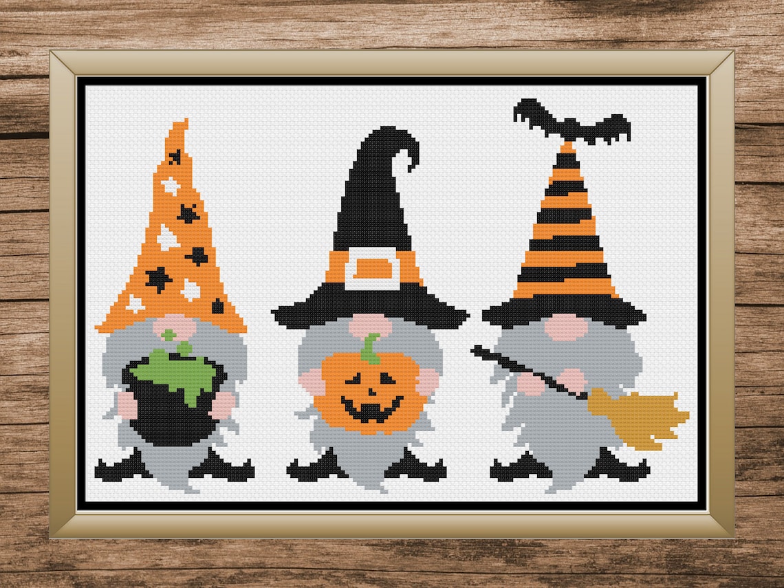Halloween Cross Stitch Halloween Cross Stitch Patterns - Etsy