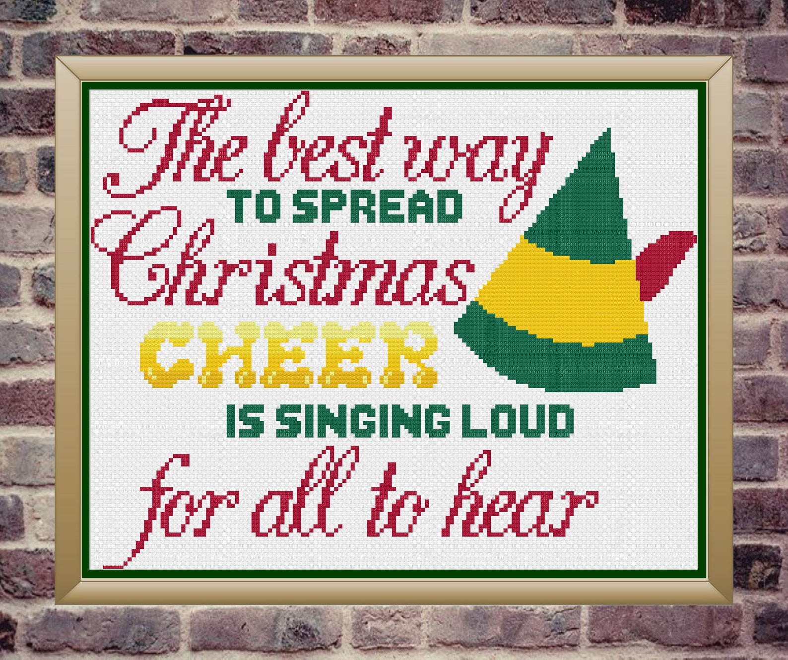 Elf Cross Stitch Pattern, Elf Cross Stitch, Christmas Cross Stitch ...