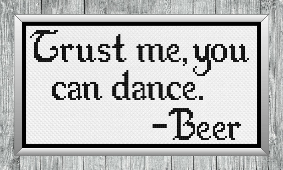 Beer Cross Stitch, Beer Cross Stitch Pattern, Beer Decor, Cross Stitch ...