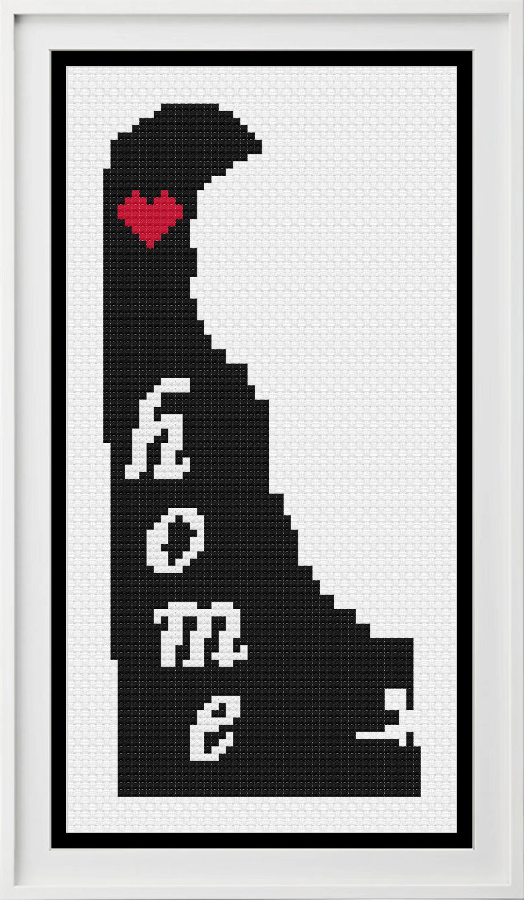 Delaware Cross Stitch, Delaware Cross Stitch Pattern, Delaware ...