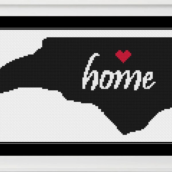 Cross Stitch Pattern North Carolina - Etsy