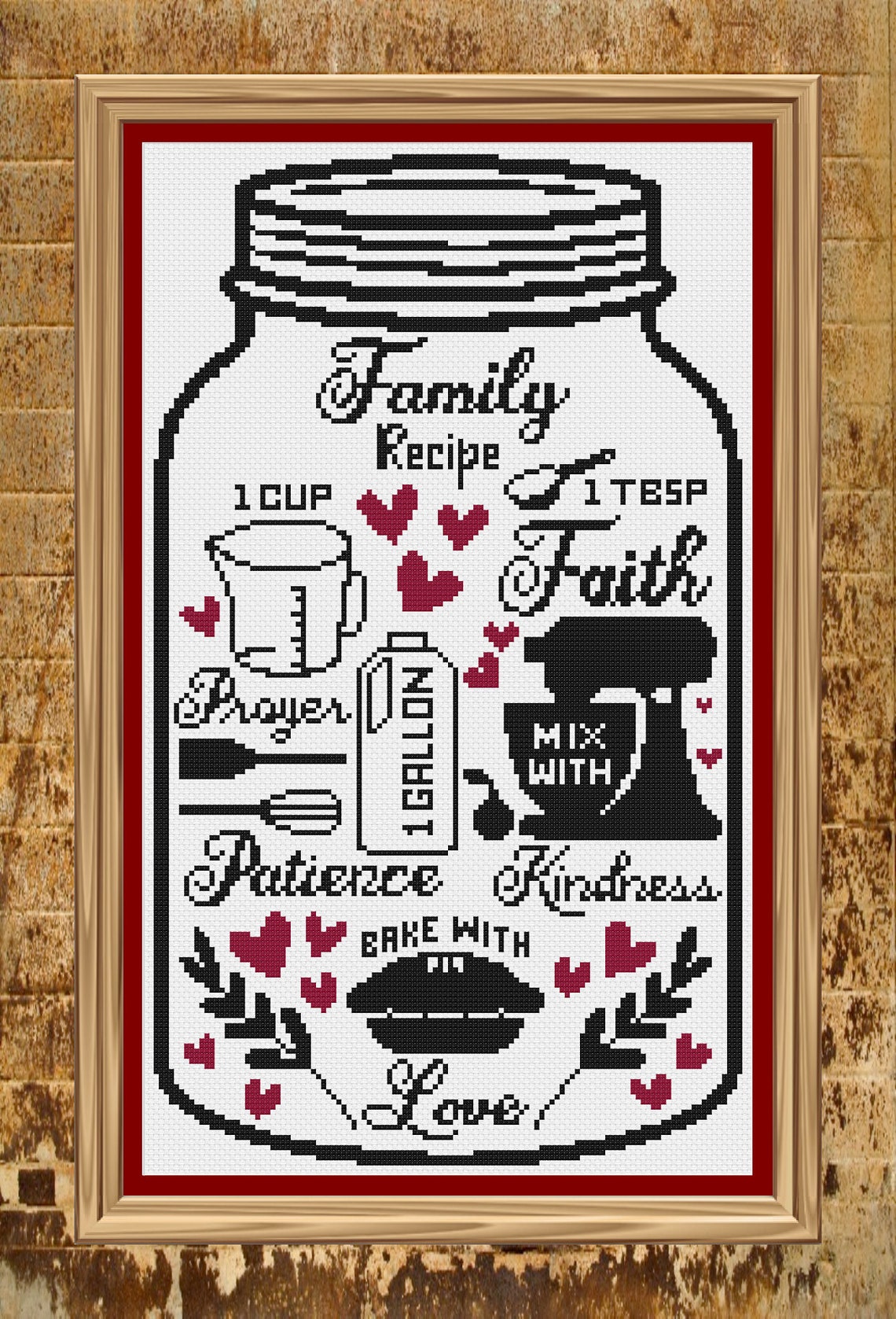 Kitchen Cross Stitch Pattern Kitchen Cross Stitch Home Decor - Etsy