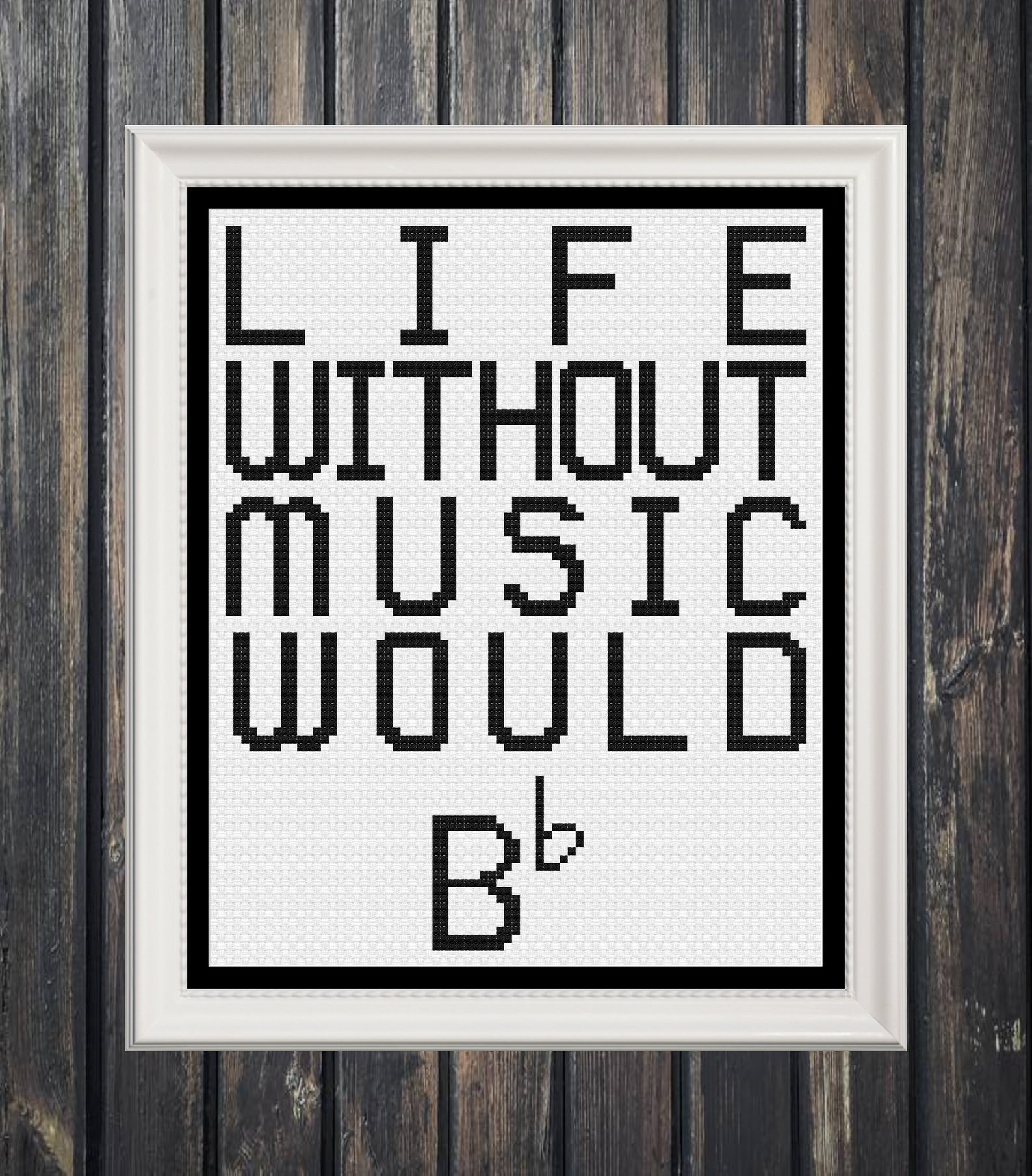 Music Cross Stitch, Music Cross Stitch Pattern, Music Decor, Cross ...