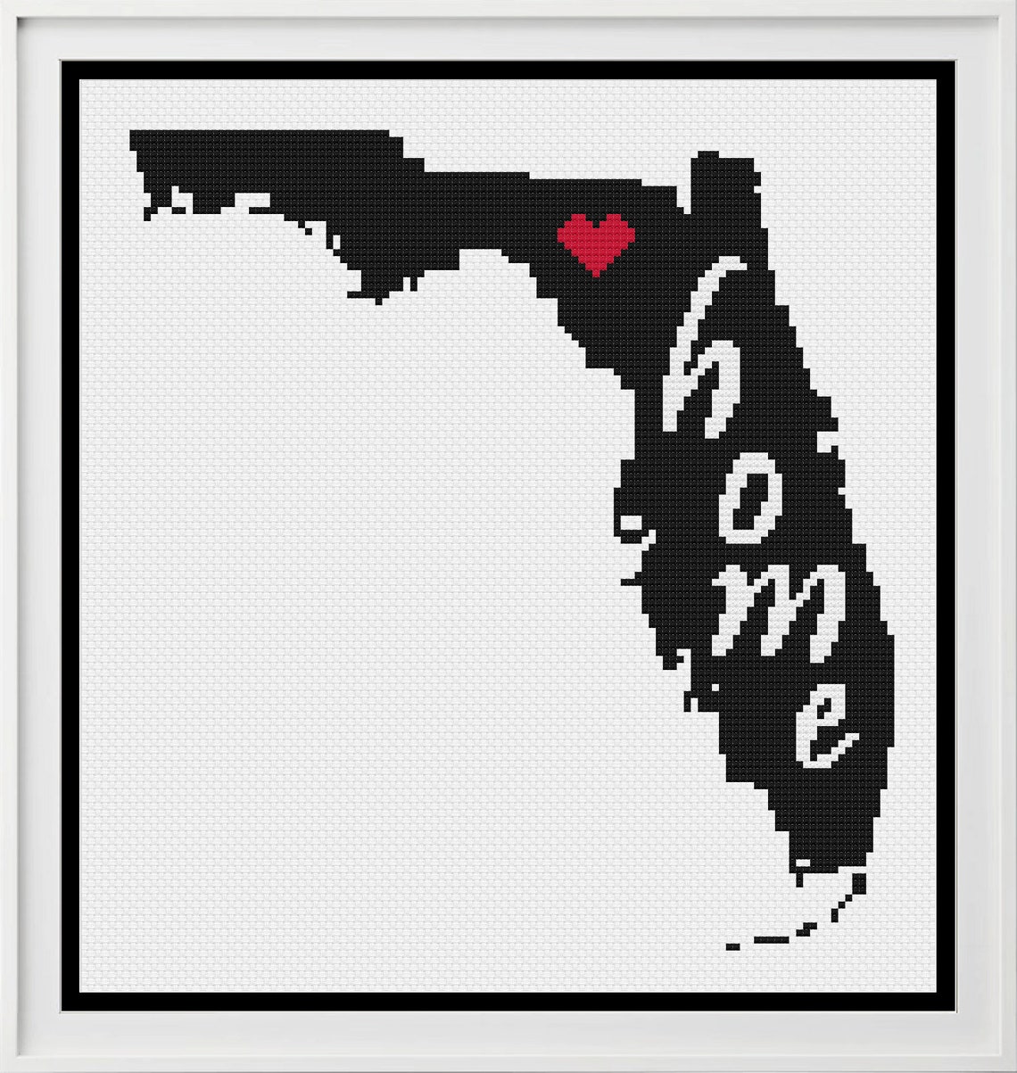 Florida Cross Stitch Florida Cross Stitch Pattern Florida - Etsy
