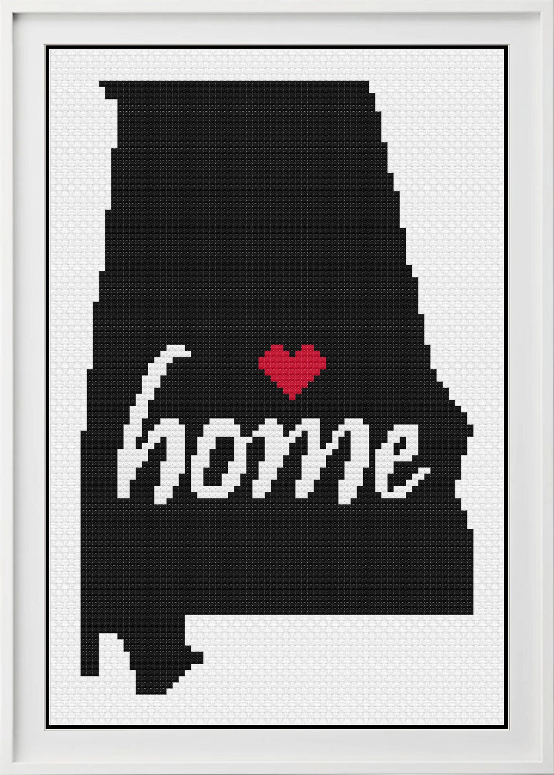 Alabama Cross Stitch, Alabama Cross Stitch Pattern, Alabama, Alabama ...