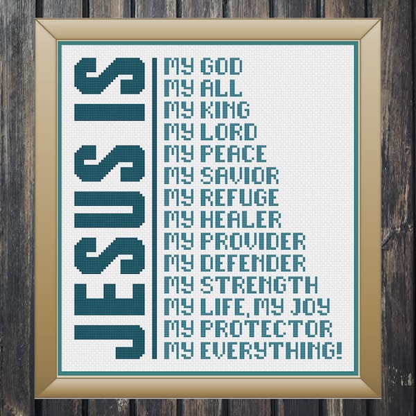 Christian Counted Cross Stitch Patterns - Etsy