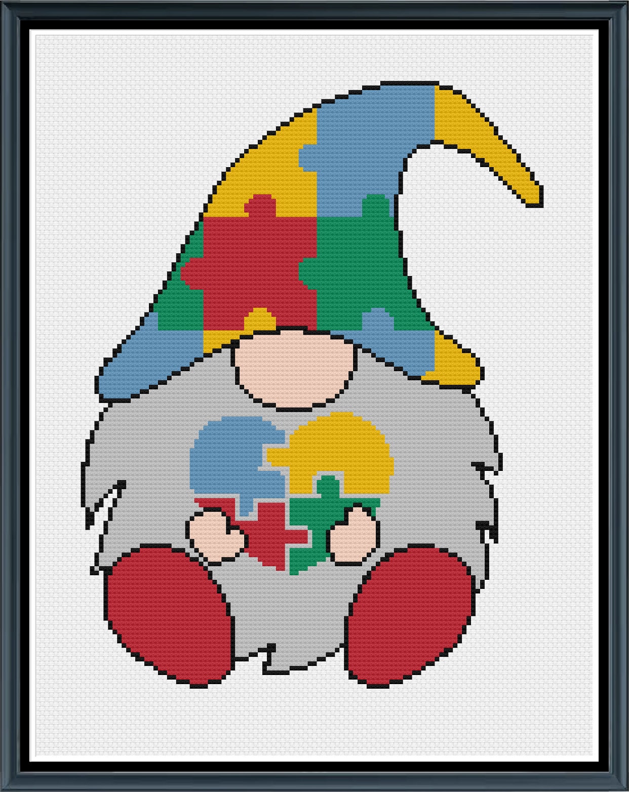 Autism Counted Cross Stitch Pattern Autism Cross Stitch | Etsy