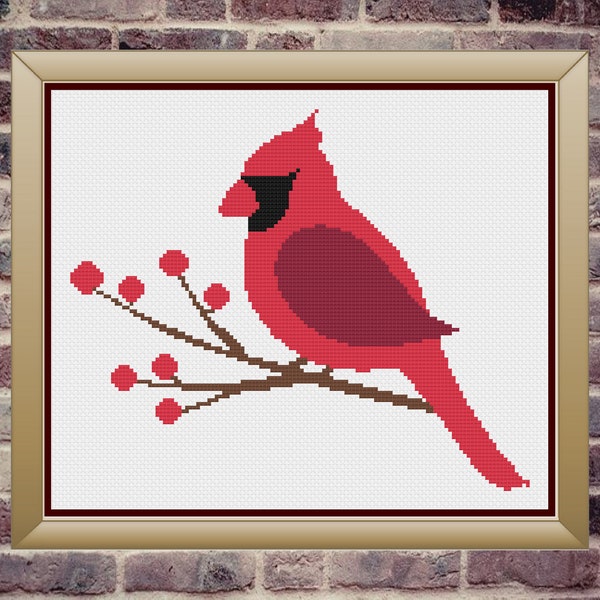 Cardinal Cross Stitch Patterns - Etsy
