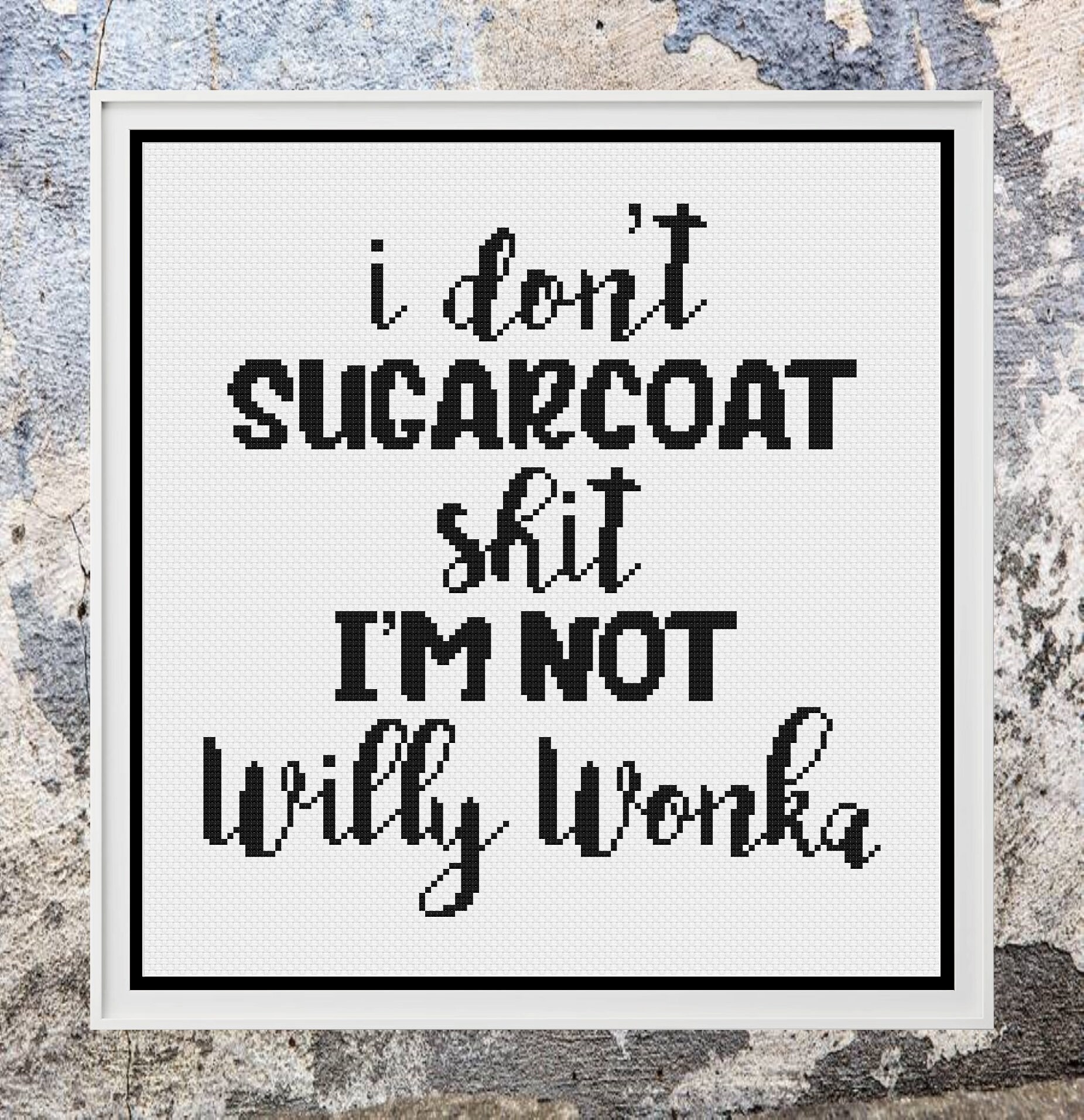 Sarcastic Cross Stitch Sarcastic Cross Stitch Pattern Cross - Etsy