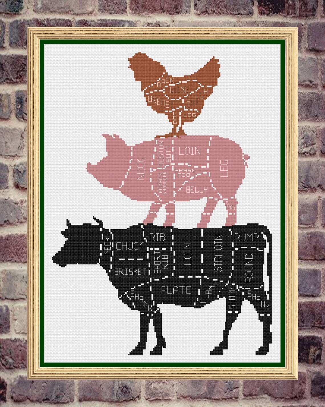 Kitchen Cross Stitch Pattern, Kitchen Cross Stitch, Farmhouse Kitchen ...