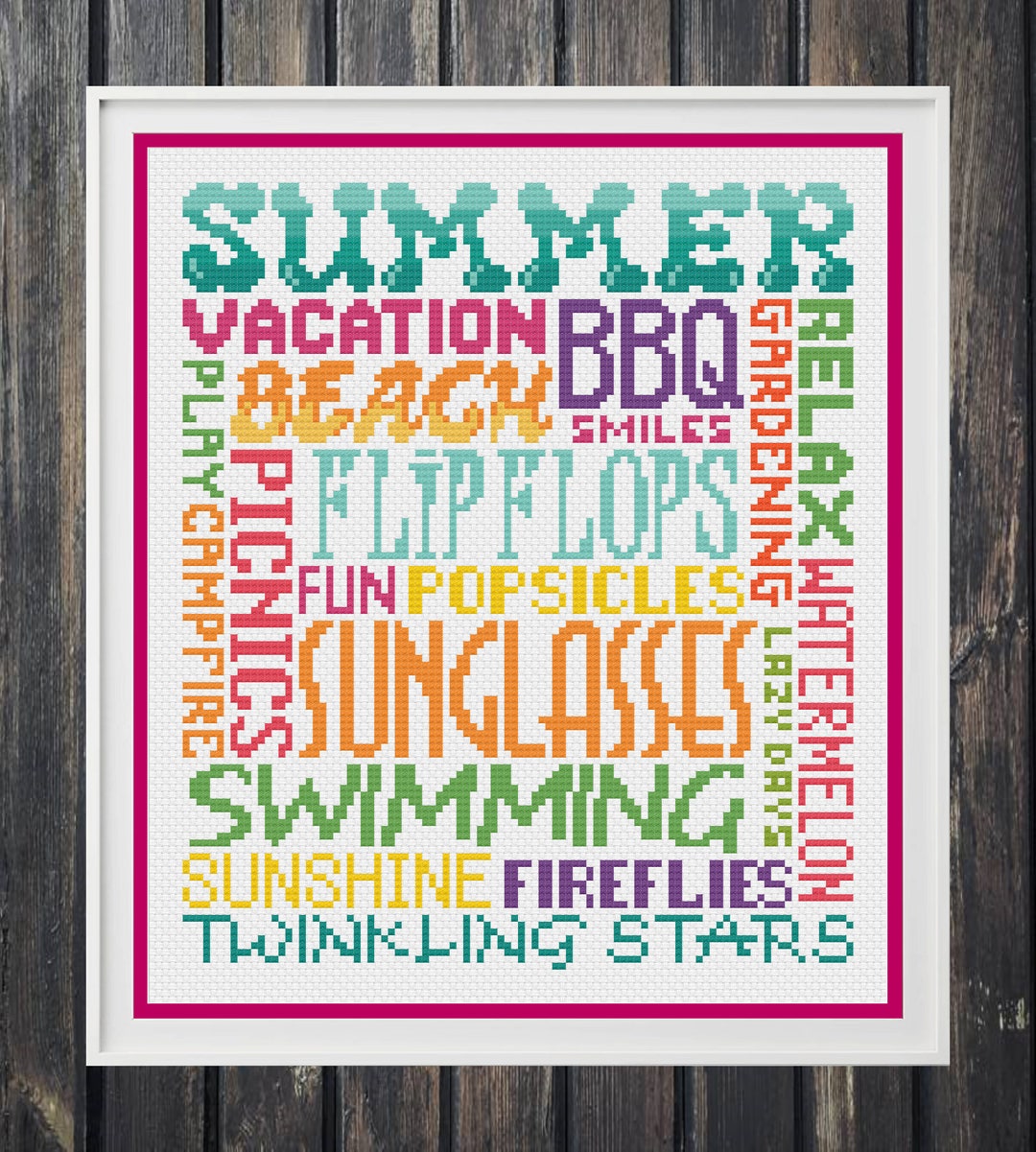 Summer Cross Stitch, Counted Cross Stitch, Cross Stitch, Cross Stitch ...