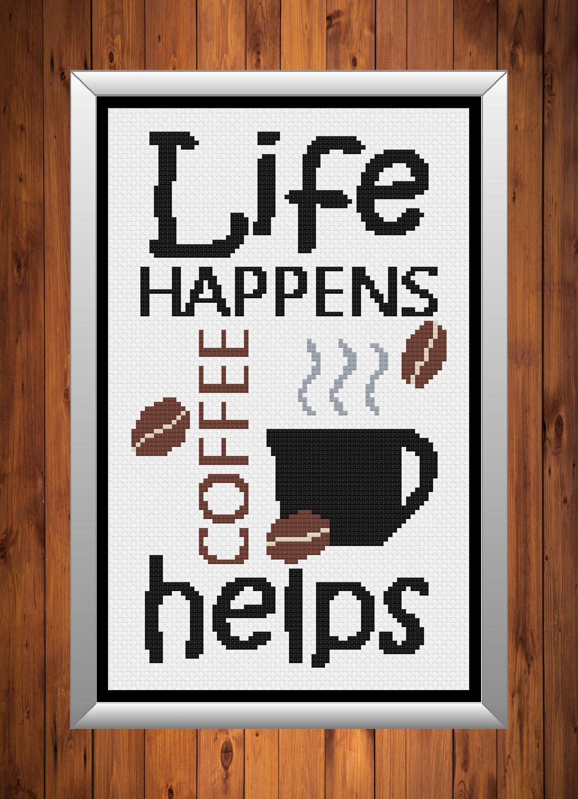 Coffee Cross Stitch Pattern Coffee Cross Stitch Coffee - Etsy
