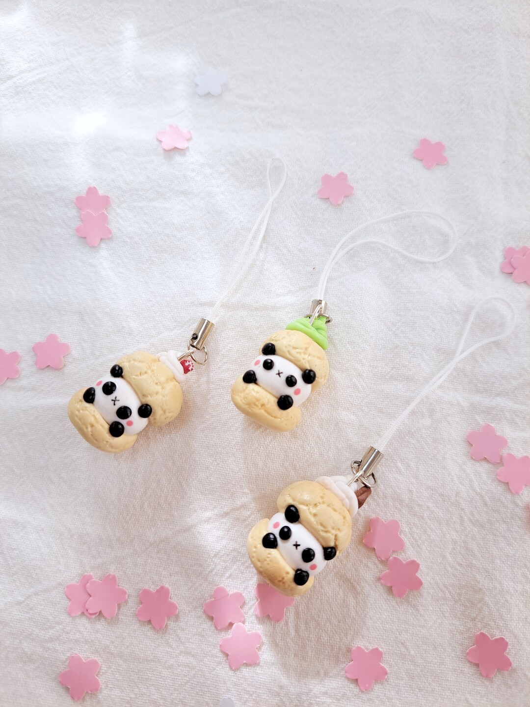 Kawaii Panda Flavour Creme Puffs Cute Anime Handmade Smartphone ...