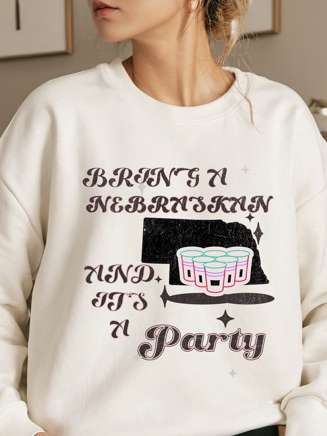 Unisex Bring A Nebraskan and It's A Party Crewneck - Etsy