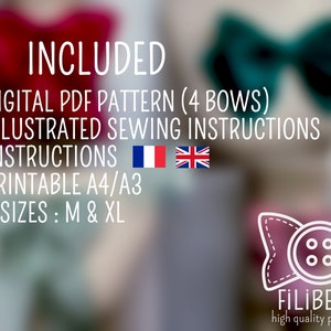 CUTE BOW for Cosplay PDF Pattern Bundle - Etsy