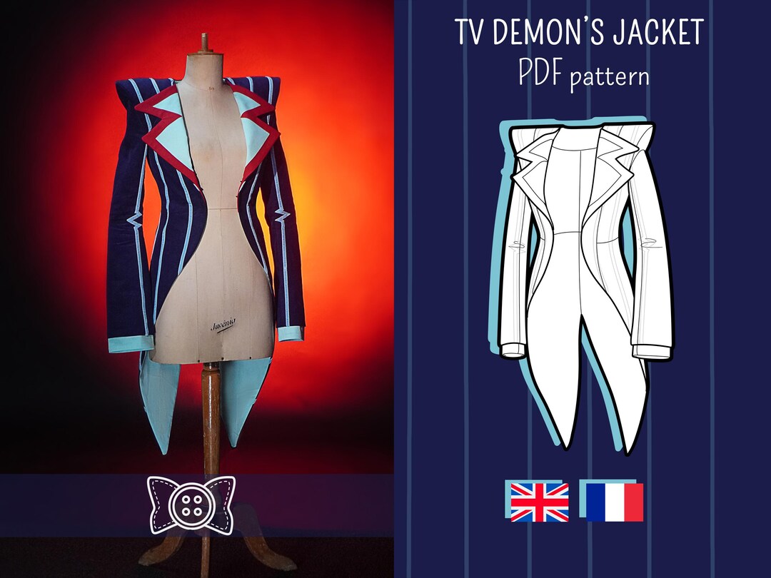 HAZBIN HOTEL Vox Jacket PDF Cosplay Pattern - Etsy