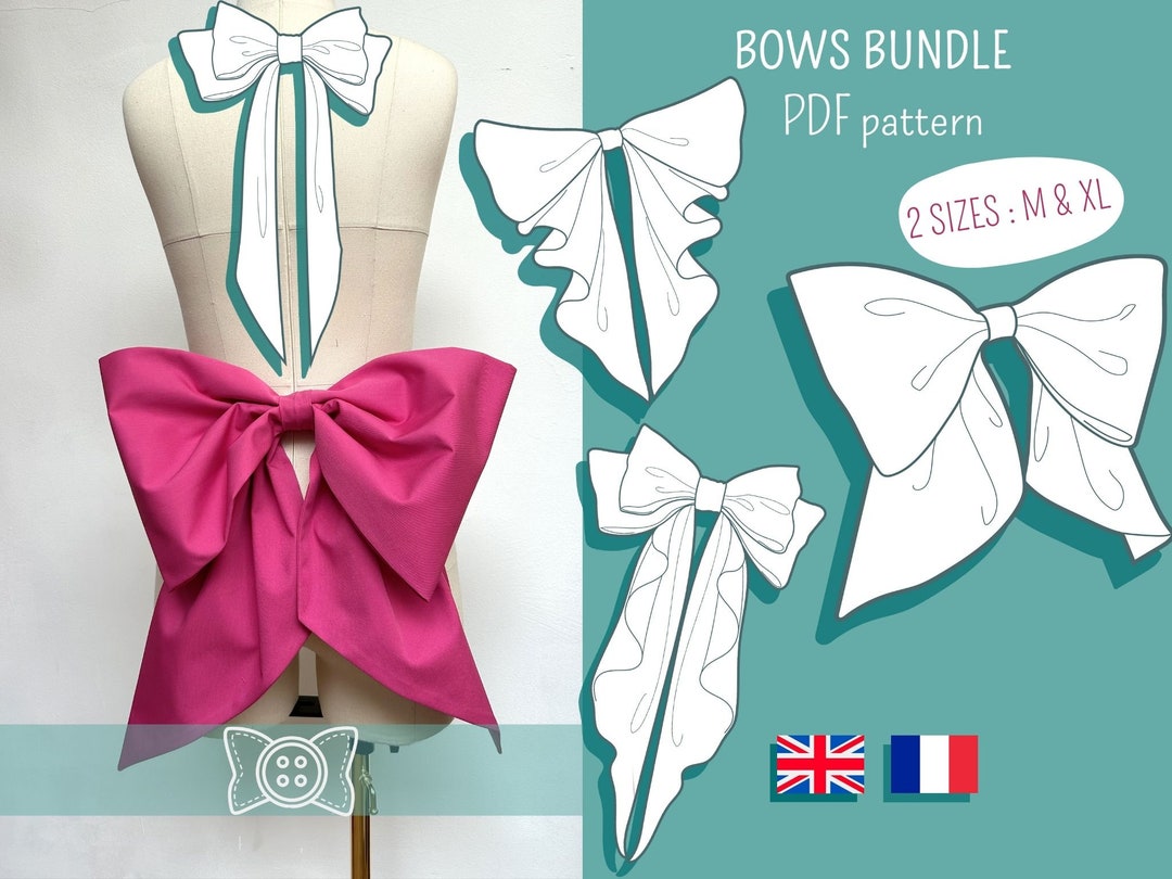 CUTE BOW for Cosplay PDF Pattern Bundle - Etsy