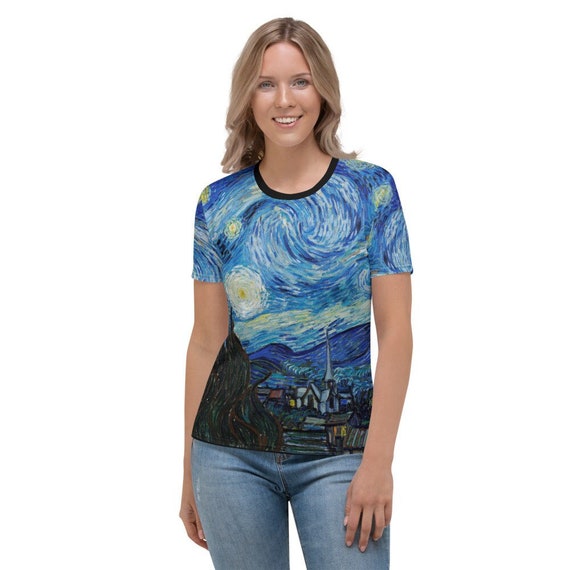 TERRIFIC TEES Starry Night Women's T-shirt - Etsy