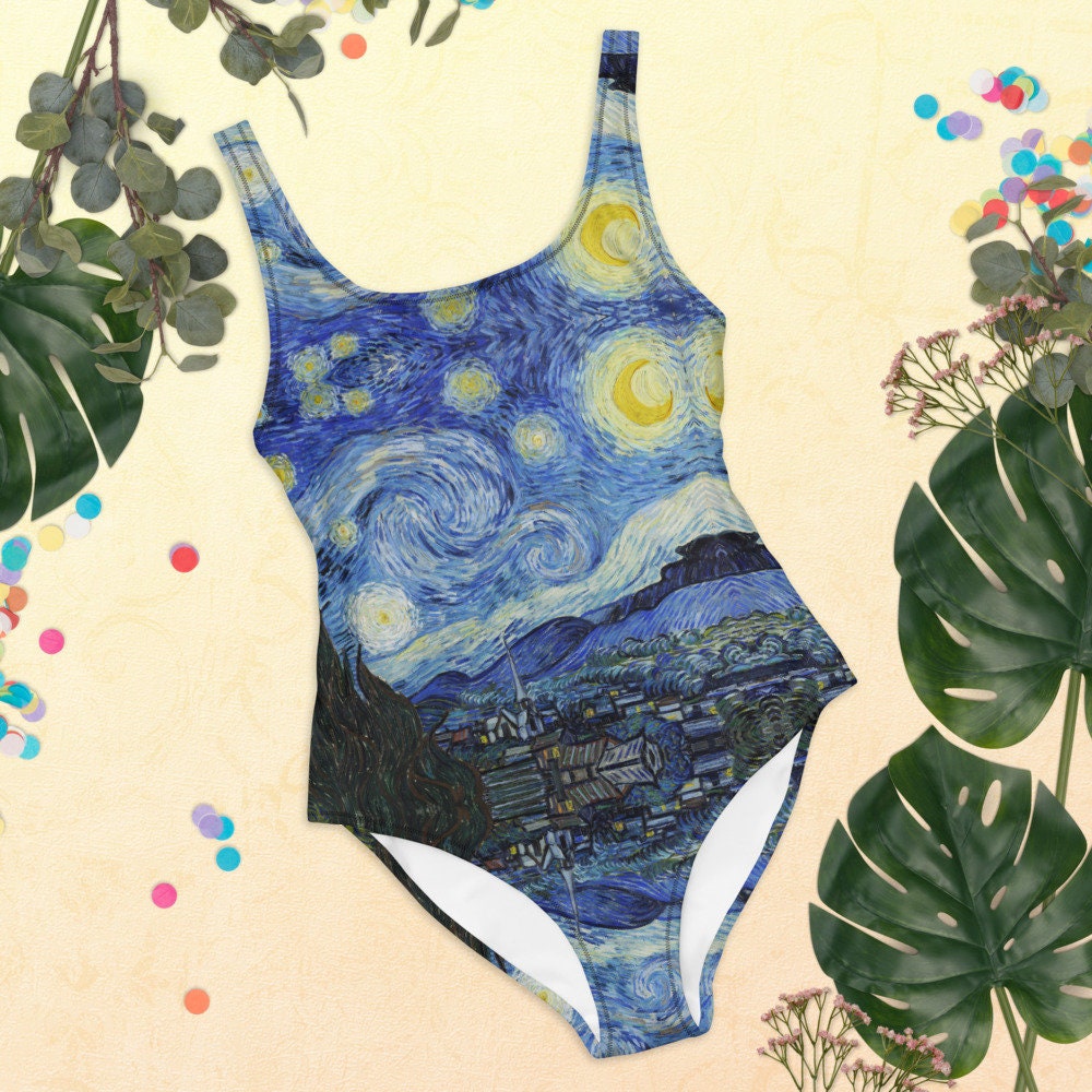 SWIMMINGLY SEXY* Van Gogh: Starry Night Swimsuit - Etsy