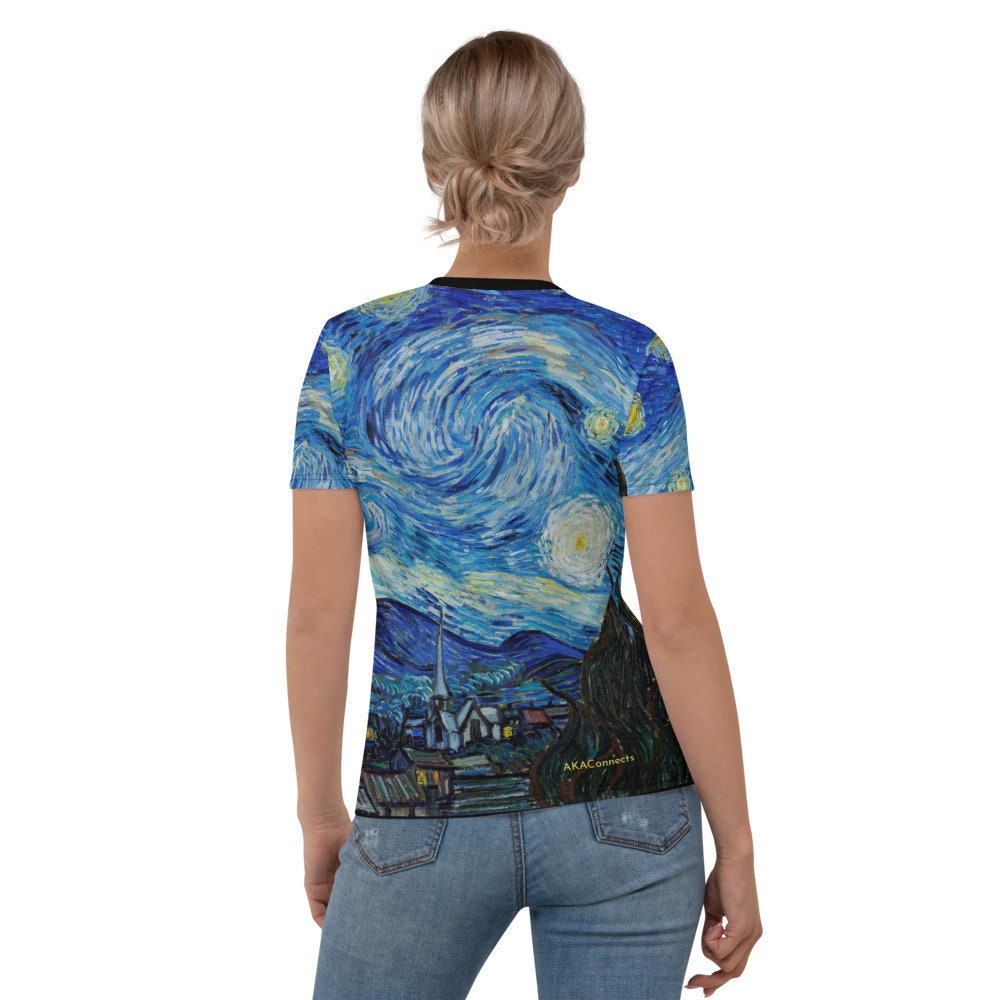 TERRIFIC TEES Starry Night Women's T-shirt - Etsy