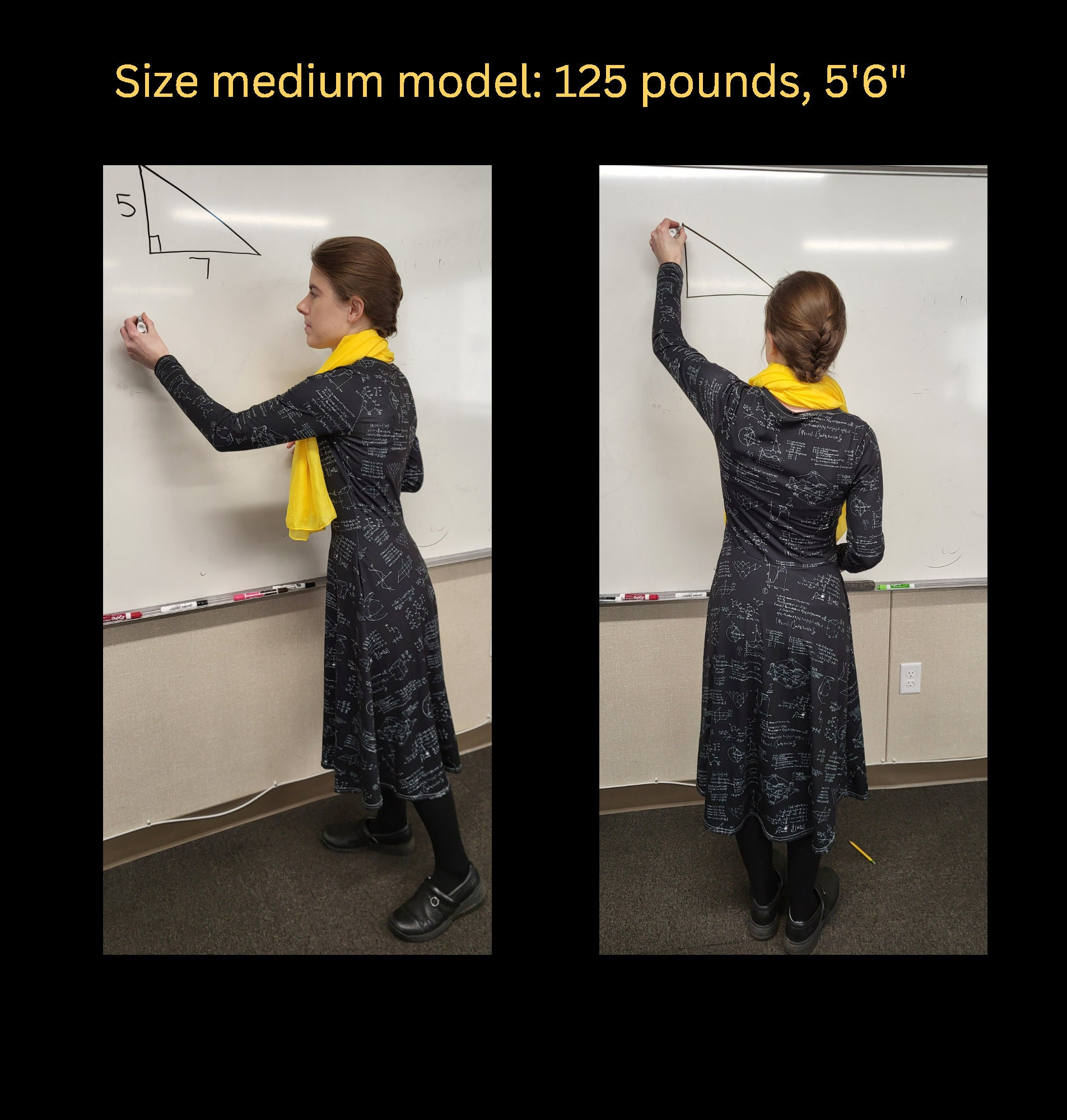 Maths Midi Dress With POCKETS - Etsy