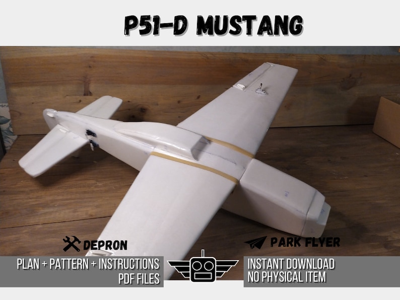 P-51 D Mustang -depron RC Airplane - Parkflyer - Instant Download -PDF ...