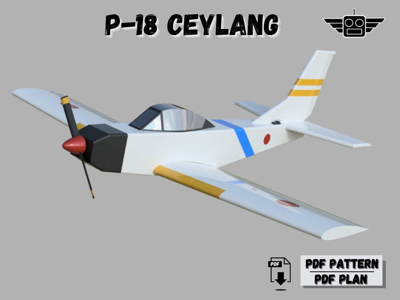 DIY Depron RC Airplane P18 Ceylang-pdf Plan and Template Parkflyer Fun ...