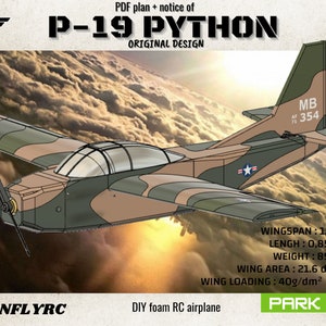 DIY Foam RC Plane - PDF Plan-p19 Python - Instant Download - Etsy Canada