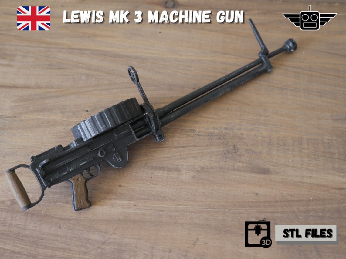 1/4 Scale LEWIS MK3 Machine Gun for Aeromodelling / RC Scale | Etsy